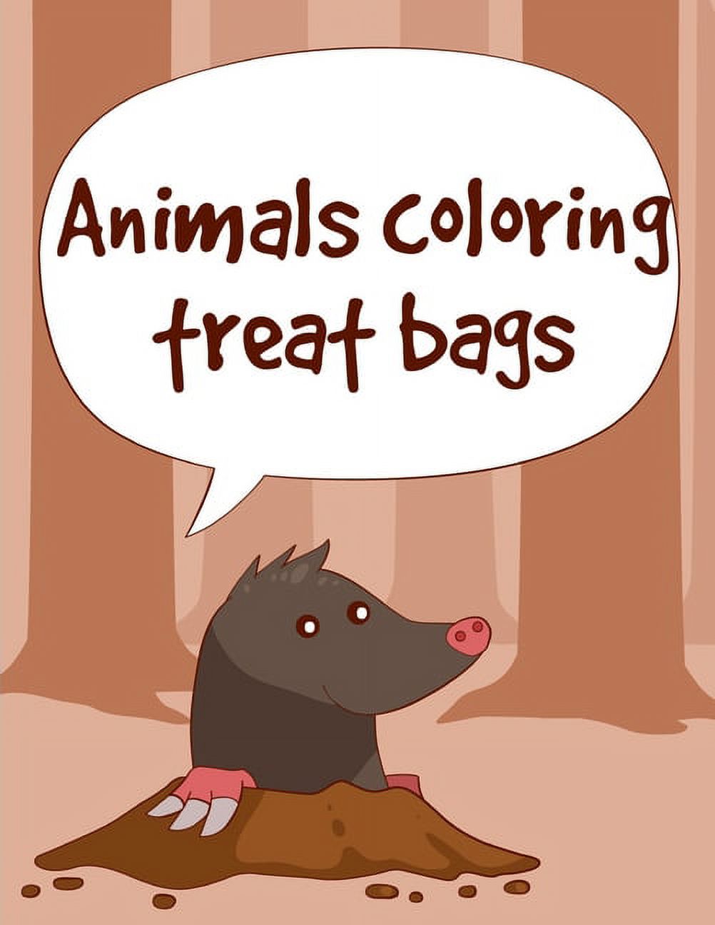 Animals Coloring Treat Bags: Coloring Pages for Children ages 2-5 from ...