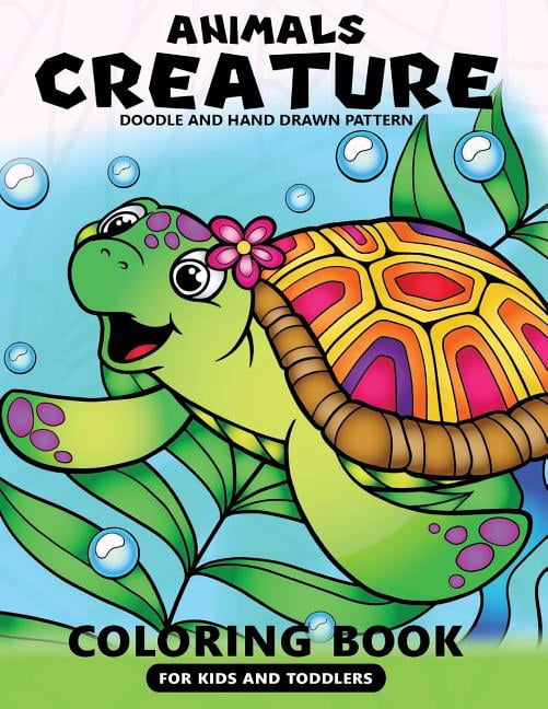 Animals Creatures Coloring Books for Kids and Toddlers : Cute Coloring ...