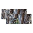 Animals Cute Koala 2 Panels Kitchen Valance, Brown Tree Green Leaf ...