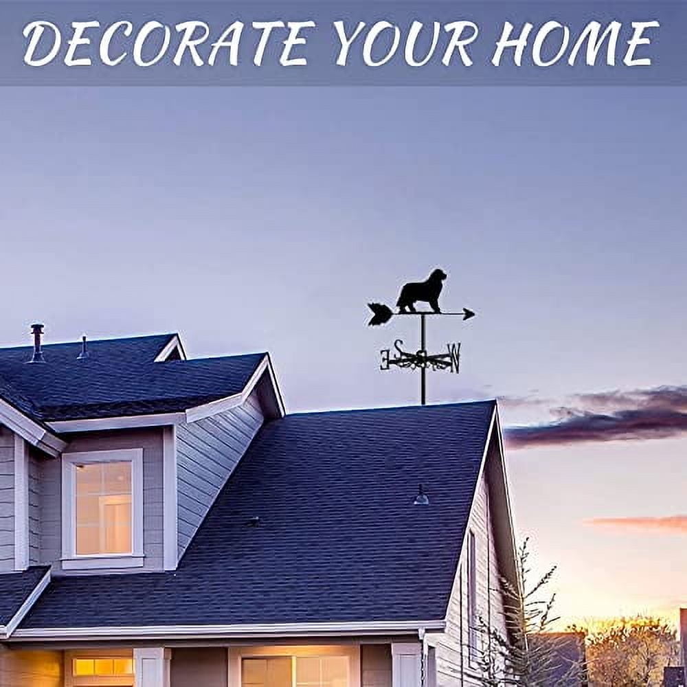 Animals Dog Metal Weathervane Stainless Steel Wind Vane Direction ...
