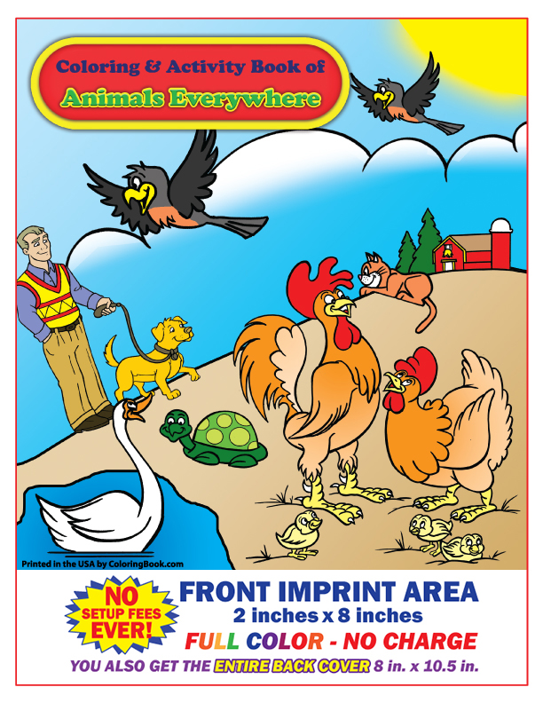 Animals Everywhere Imprint Coloring Book (25 Copies) (8.5x11) - Walmart.com