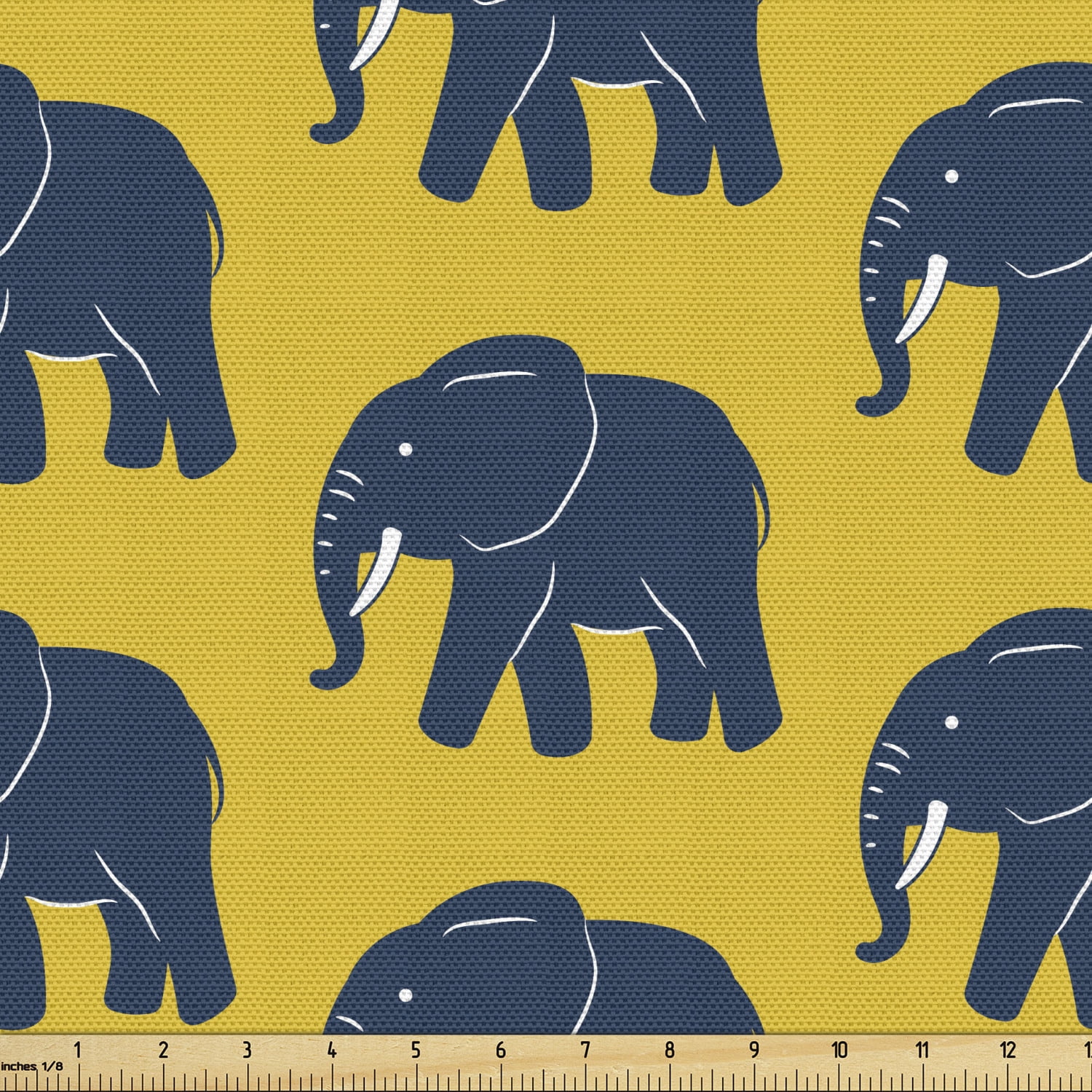 Ambesonne Animals Fabric by the Yard Upholstery, African Patterns, 3 ...