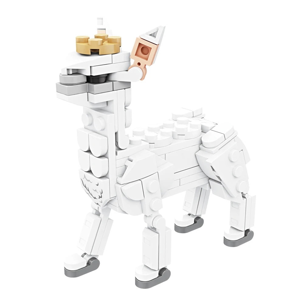 Animals Figures Fox Kangaroo Giraffe Figure Model Building Blocks Kits ...