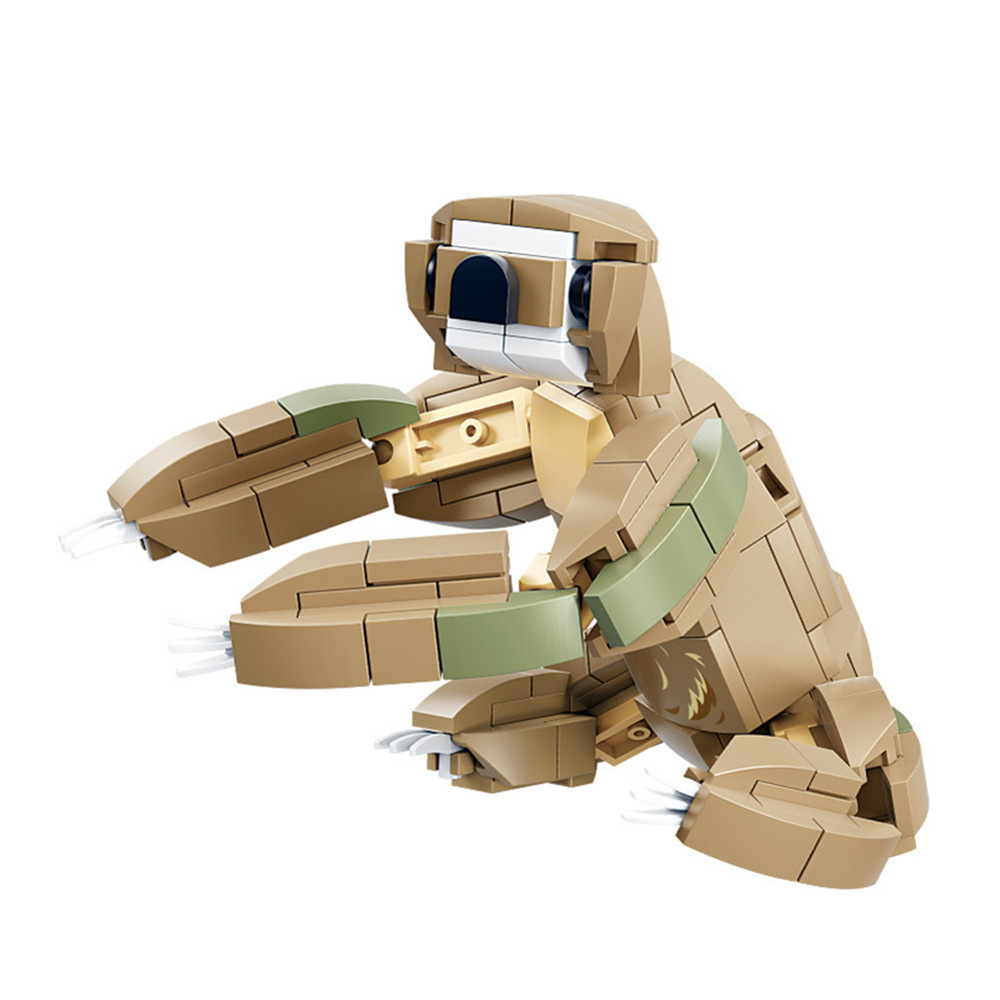 Animals Figures Fox Kangaroo Giraffe Figure Model Building Blocks Kits ...