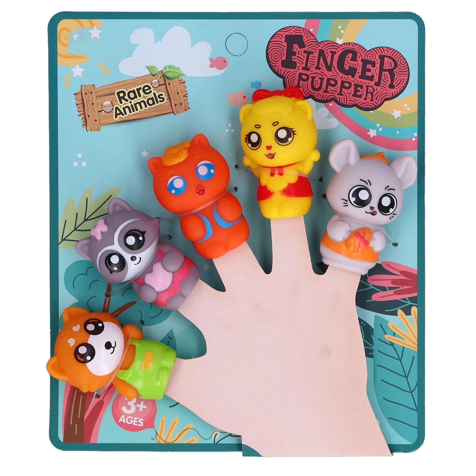 Animals Finger Puppet Set Playing Teaching Interactive Finger Puppets ...