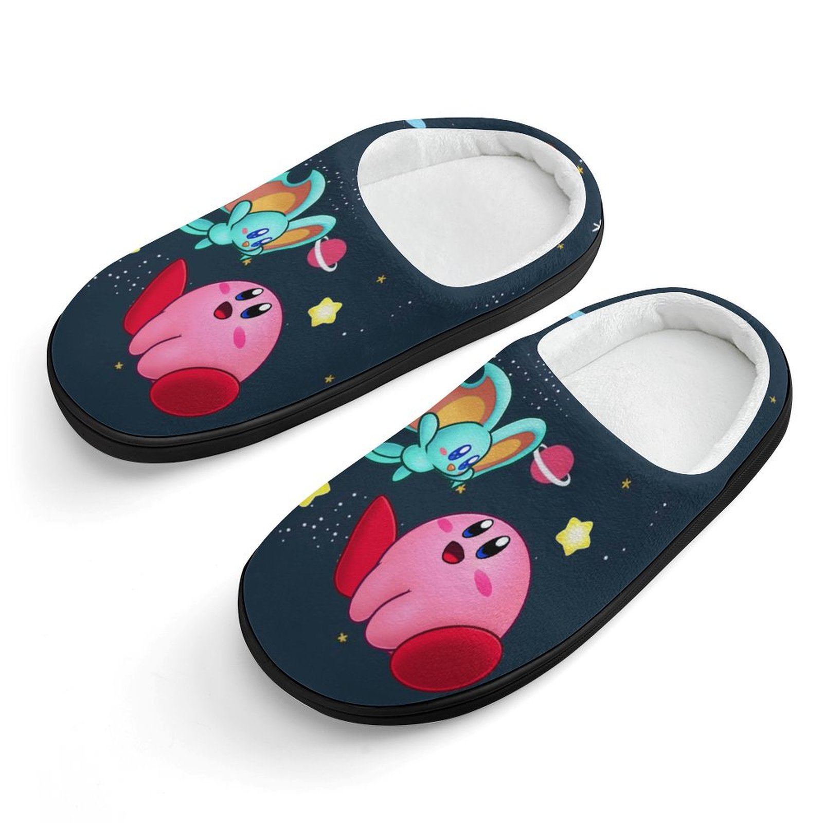 Animals Game Kirby Soft Plush Slippers for Boys Girls Winter Warm ...