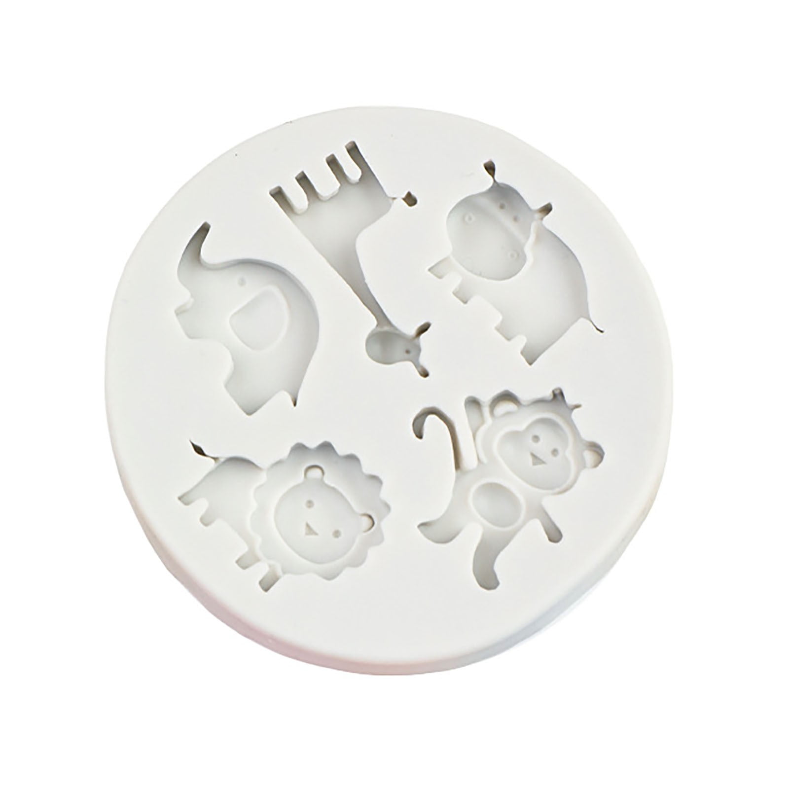 Animals Hippo Elephant Monkey Giraffe Small Animal Fondant Cake ...