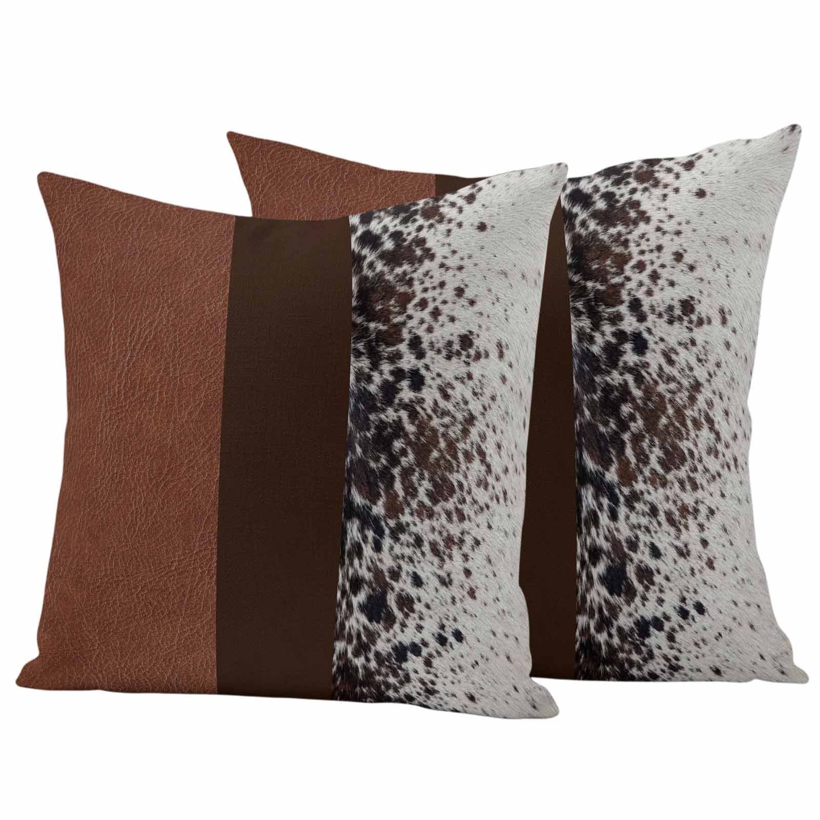 Animals Leather Texture Outdoor Waterproof Pillow Covers, Country Dots ...