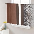 Animals Leather Texture Sheer Curtains 45 Inch Length 2 Panels Set ...