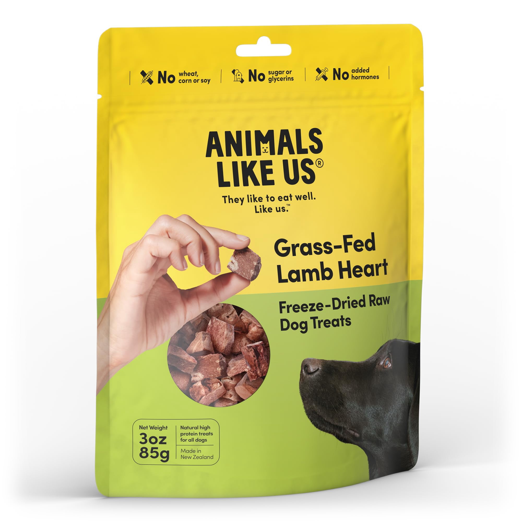 Animals Like Us Premium TMA2 Dog Treats, Freeze-Dried Raw 100% Grass ...