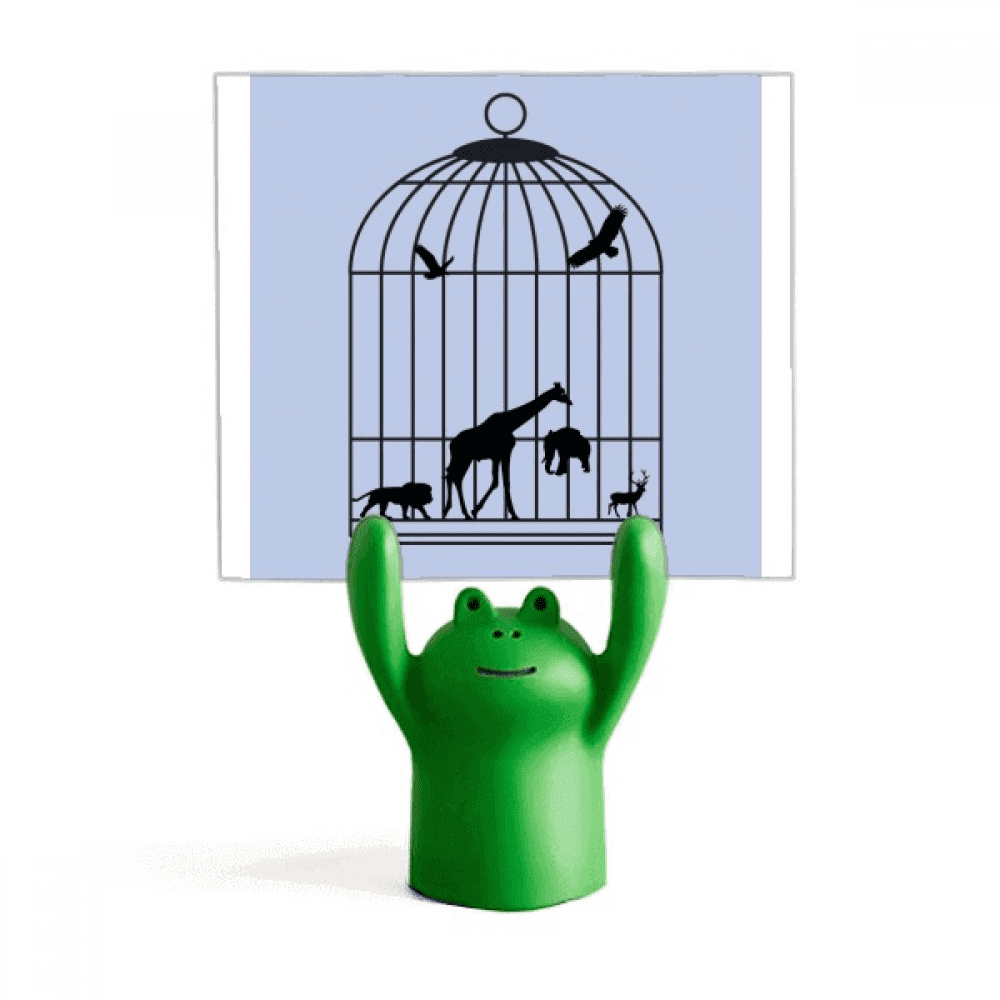Animals Lion Prey Art Deco Fashion Memo Holder Cartoon Animal Frog ...