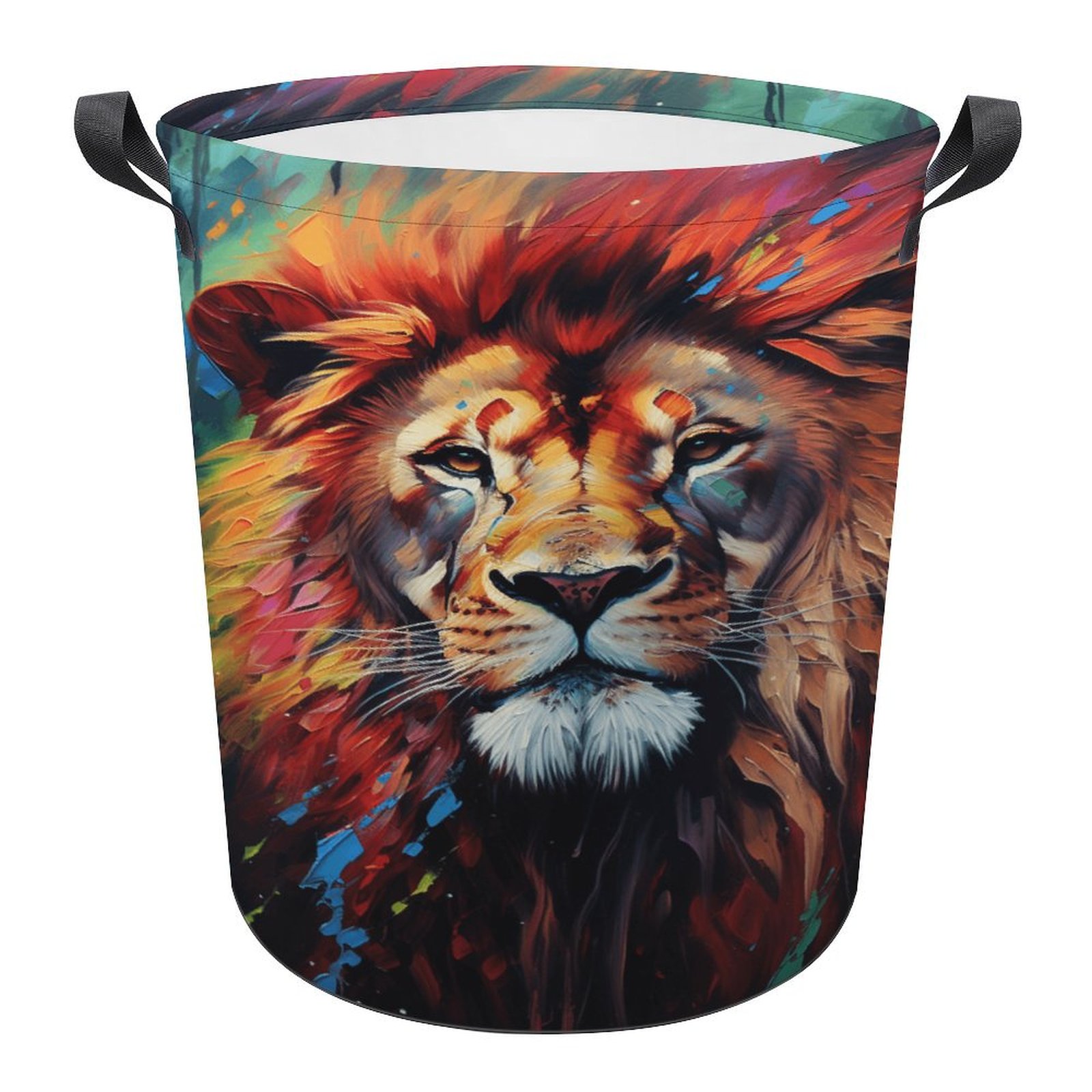Animals Lion Tiger Laundry Basket Storage Basket Controller Clothes ...