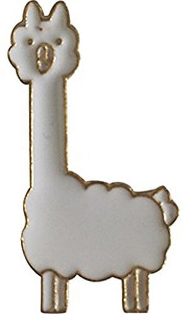 Animals Llama, Licensed Artwork Design PIN - 3D Rubber & Embossed Metal ...