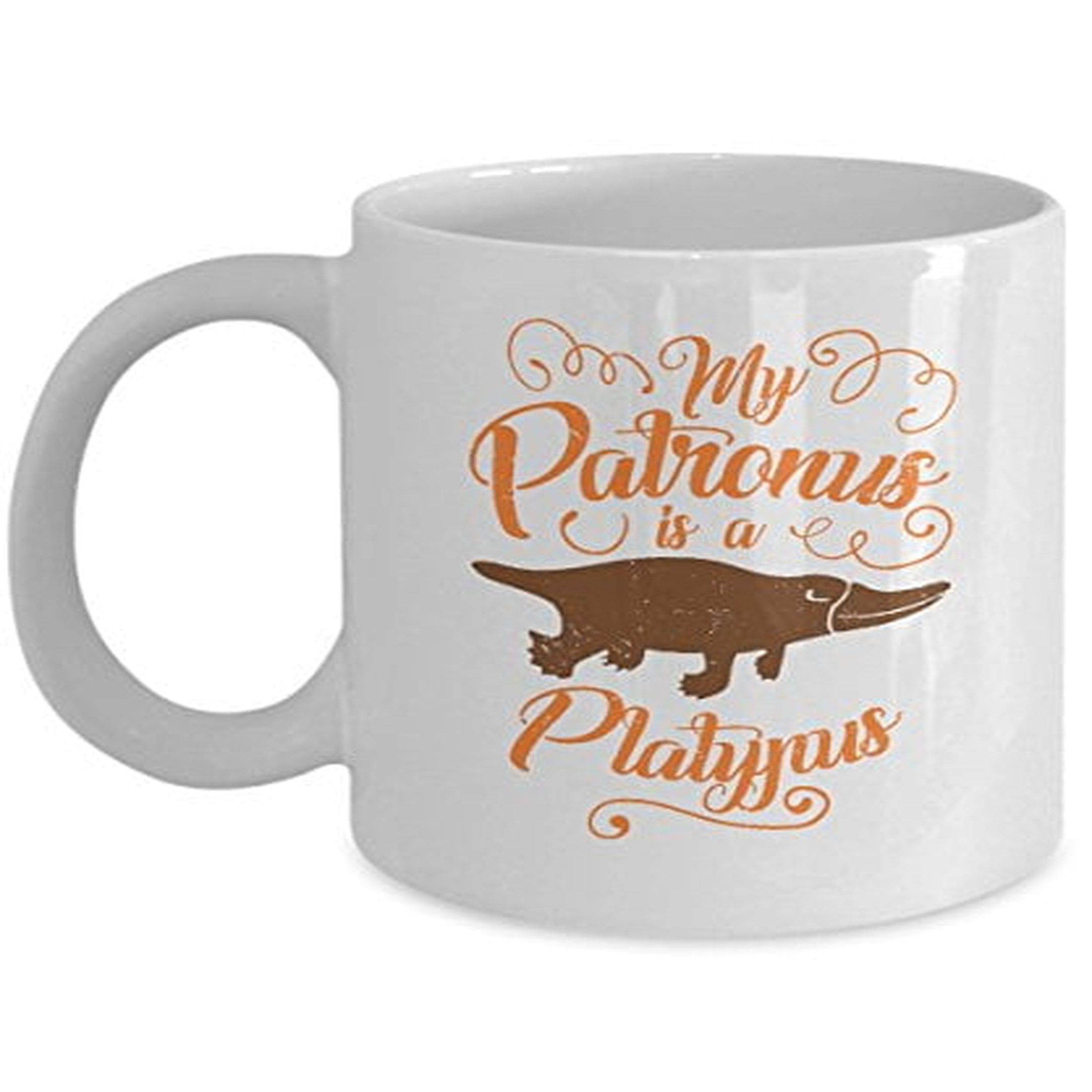 Animals 11 oz Coffee Mug - My Patronus Is A Platypus White Ceramic Gift ...