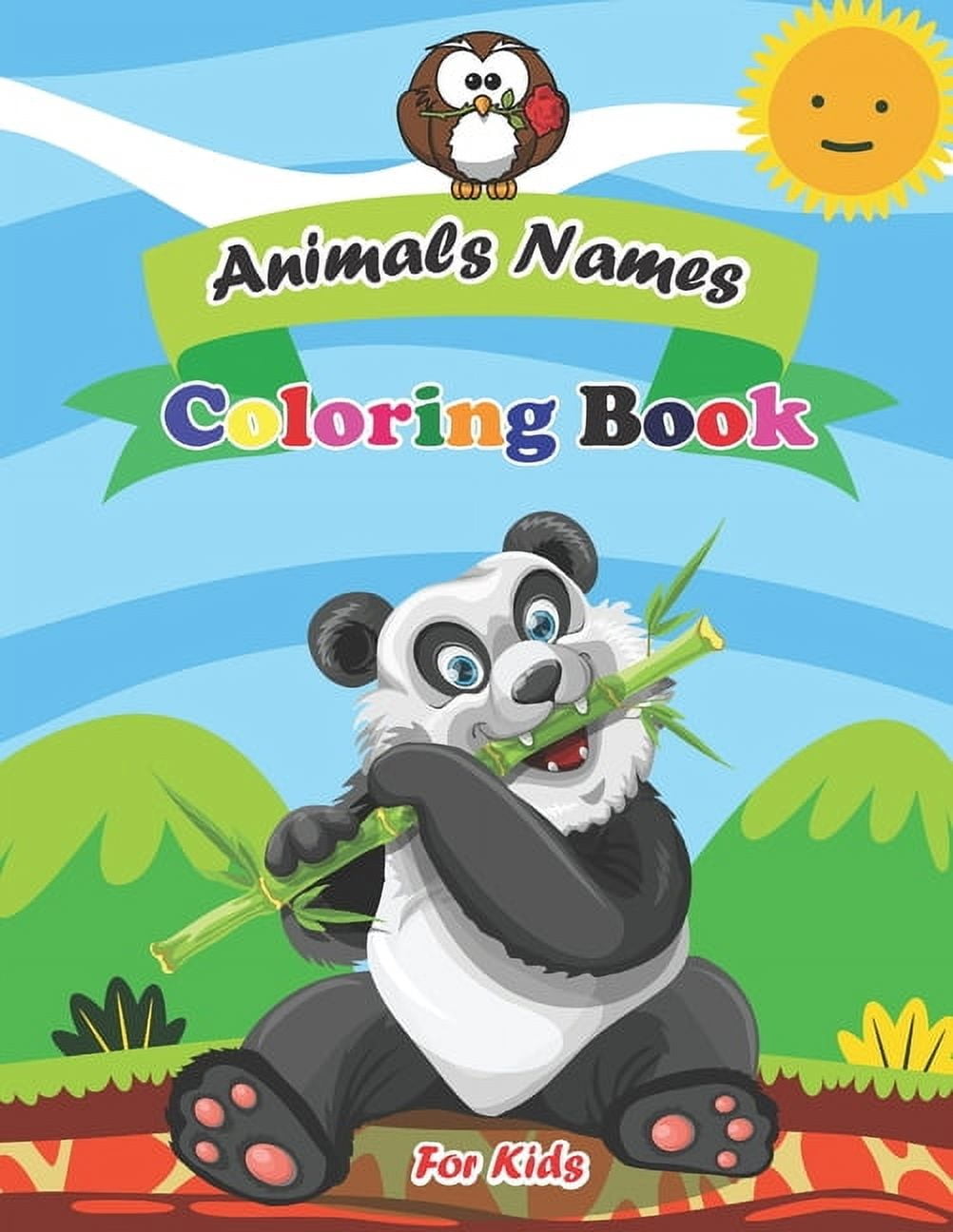 Animals Names Coloring Book: For Kids Who Extremely Love Animals, A ...