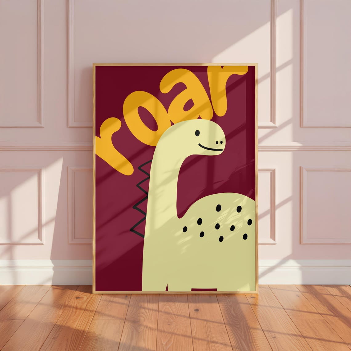 Animals Nursery Wall Art Dopamine Decor Dino For Kids Room Baby Lion ...