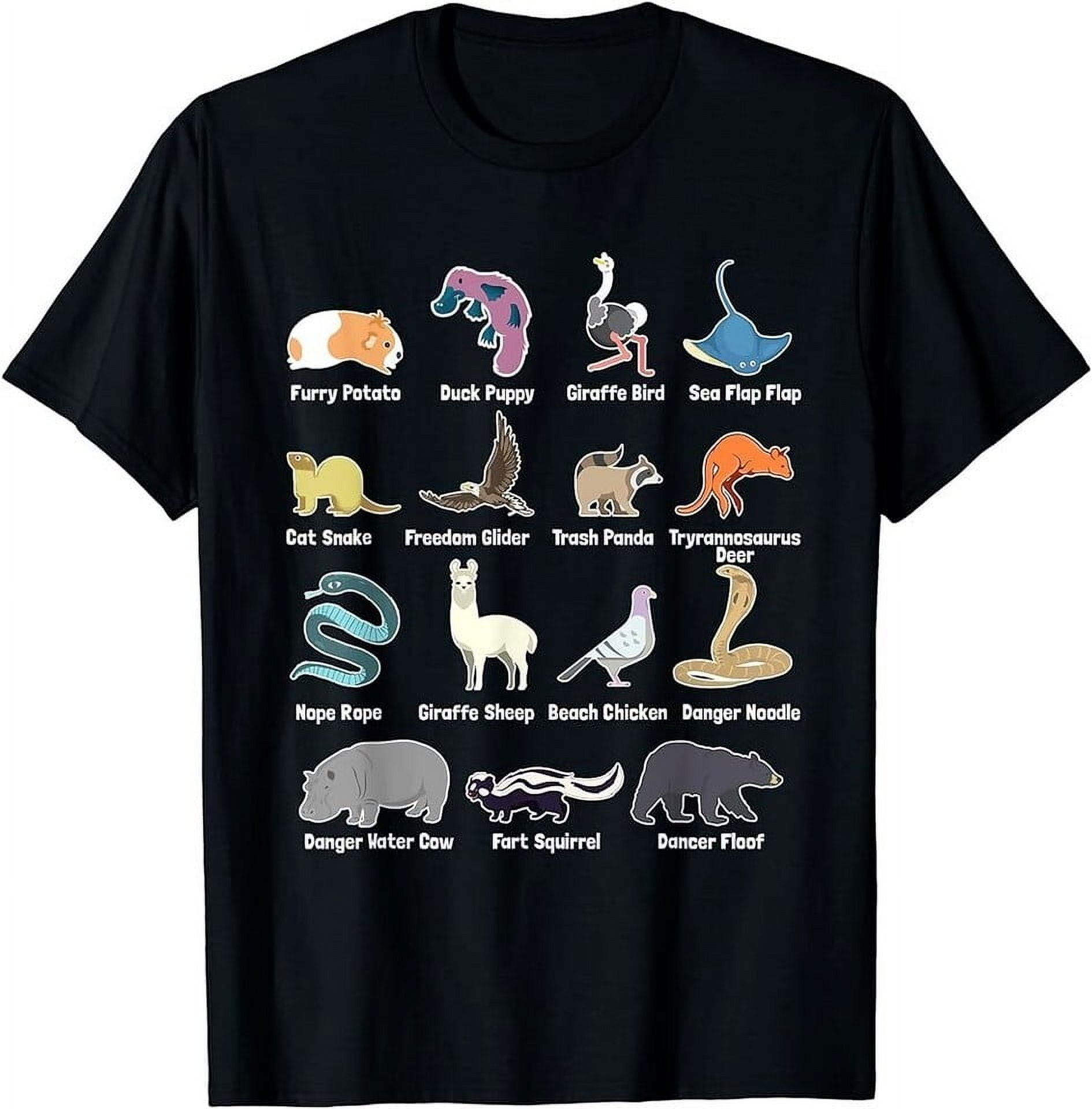 Animals Of The World - Rare Exotic Animals Funny Memes Gift T-Shirt ...