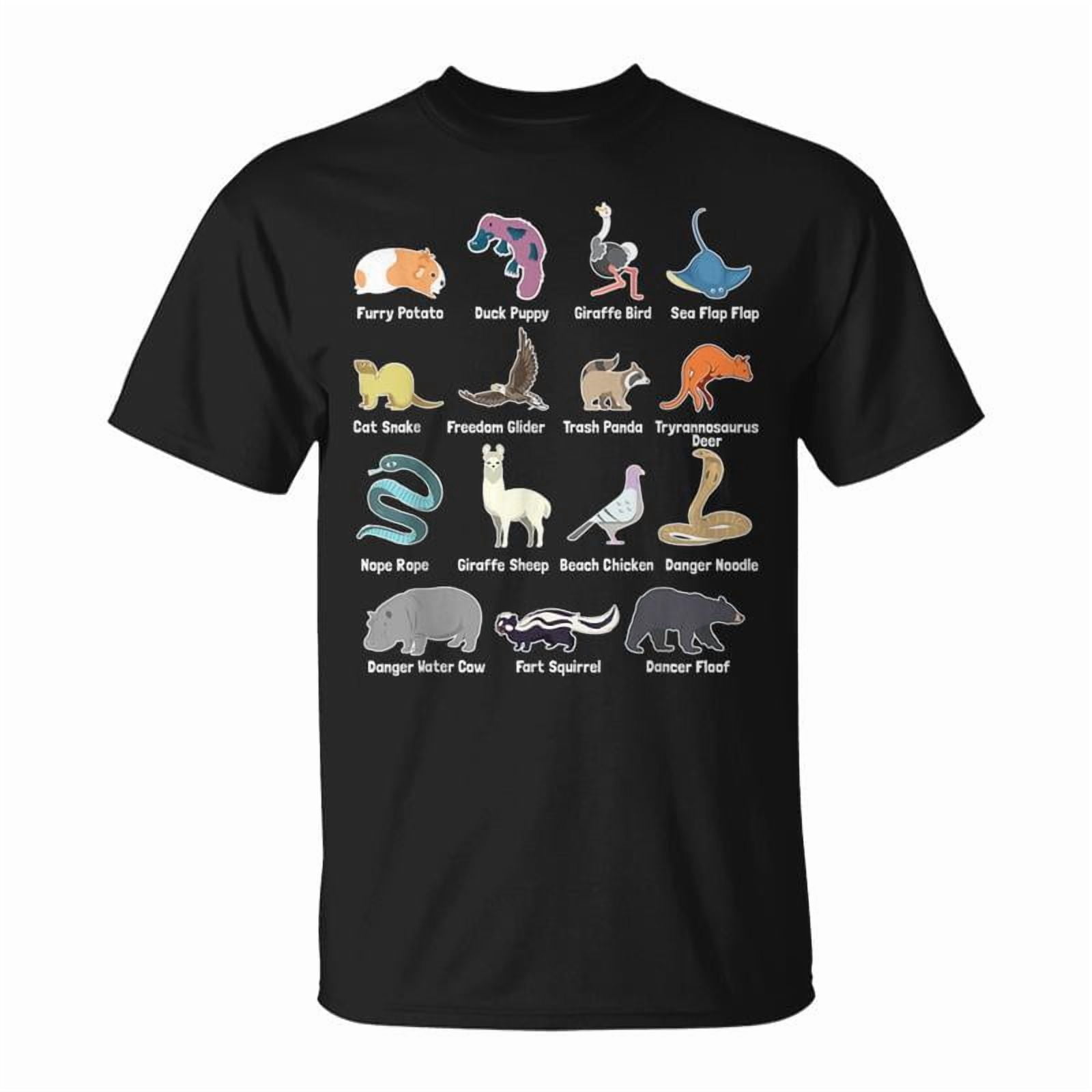 Animals Of The World Rare Exotic Animals Memes TShirt - Walmart.com