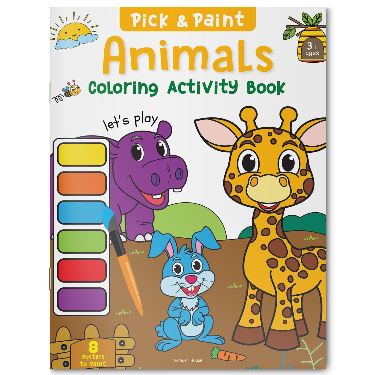Animals : Pick and Paint Coloring Activity Book (Paperback) - Walmart.com