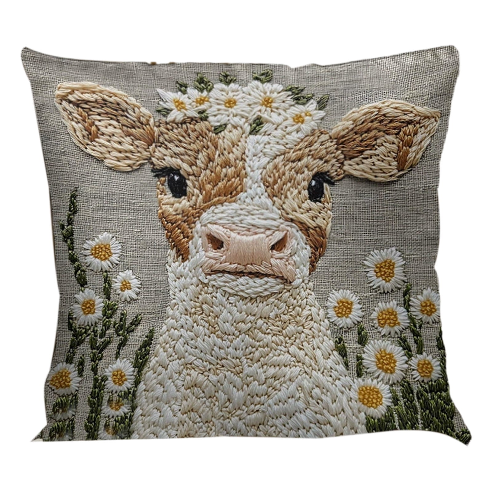 Animals-Print Cushion Cover, Soft Polyester Sofa Pillow, Home and ...