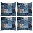 Animals Print Plaid Throw Pillow Covers 20 x 20 Inch Pillow Covers Set ...