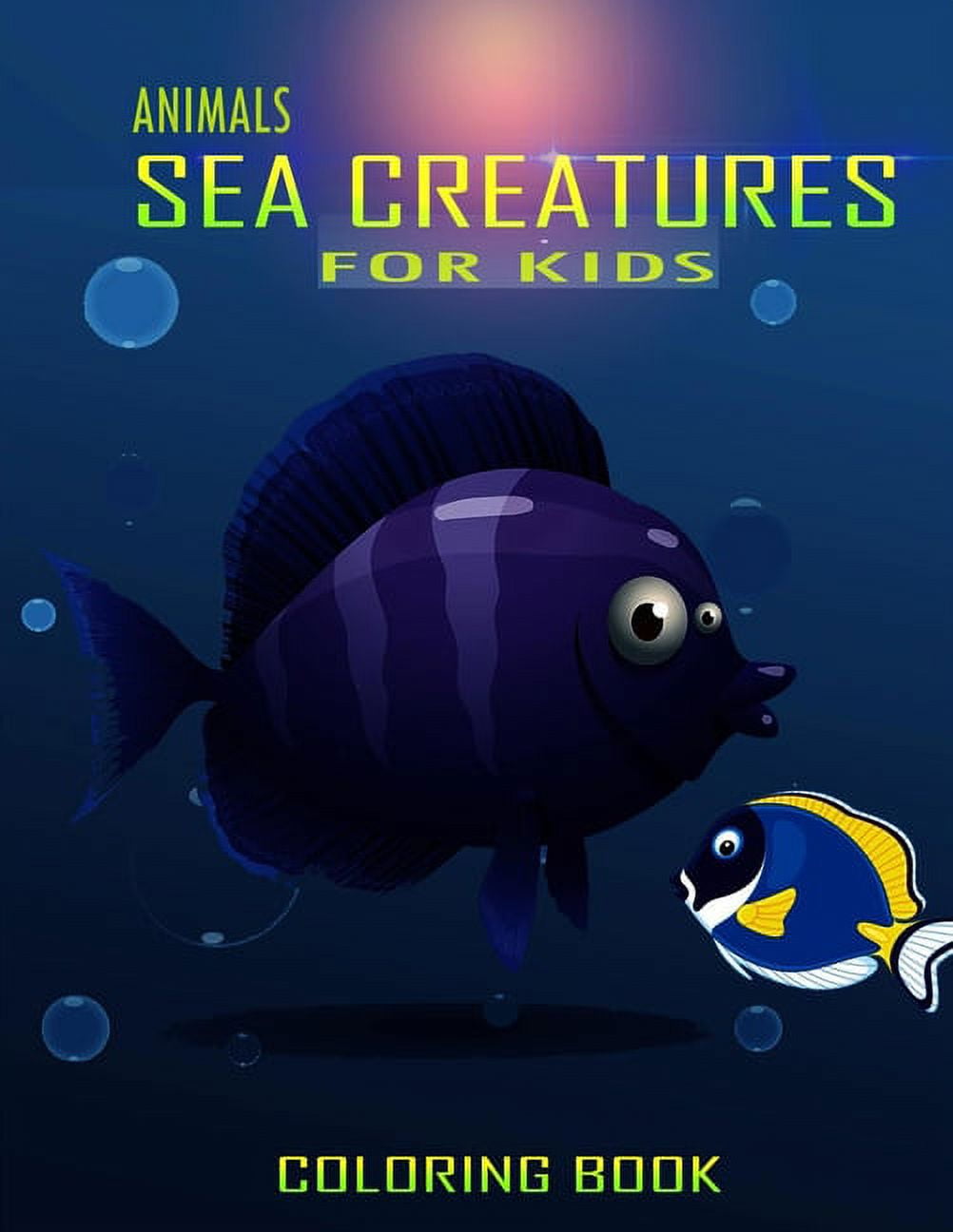 Animals Sea Creatures Coloring Book For Kids: : ea Creatures life Adult ...