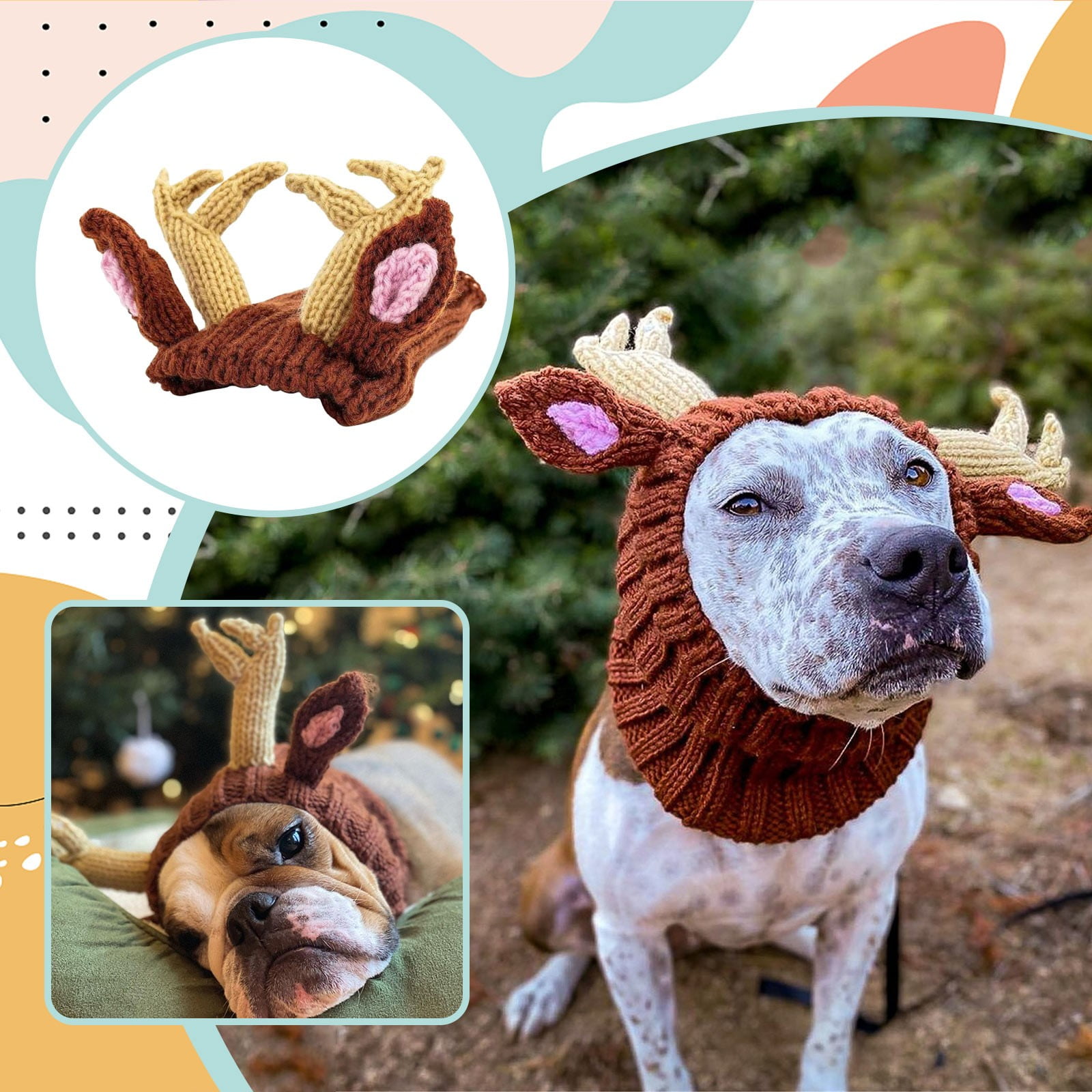 Animals Snoods For Dogs Ear Protector & Neck Warmer Dog Snood For ...