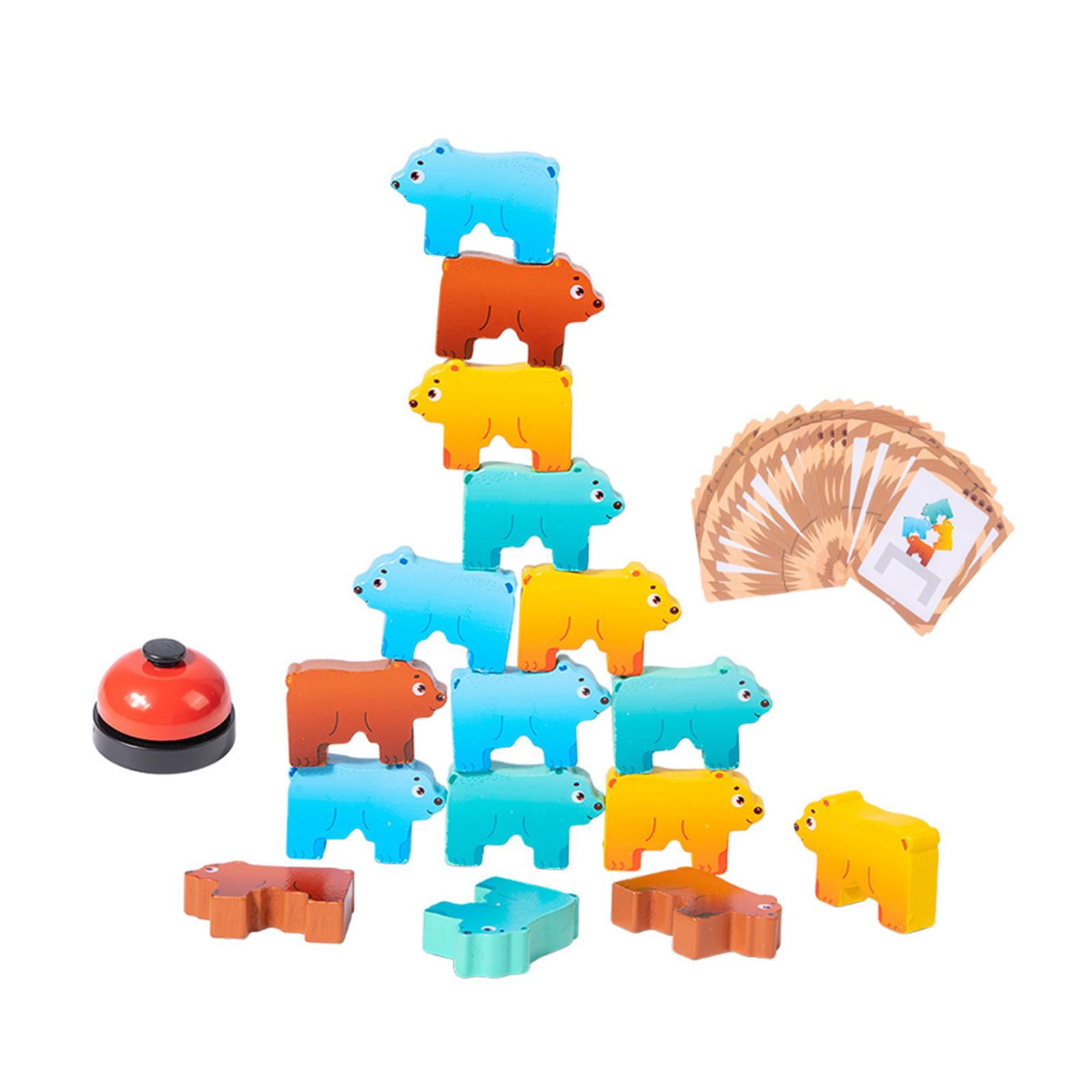 Animals Stacking Blocks Learning Wooden Stacking Toy for Girls Children ...