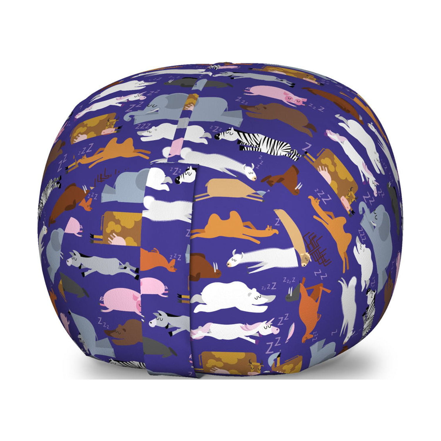 Animals Storage Toy Bag Chair, Sleeping Seal Deer Donkey Camel Zebra ...