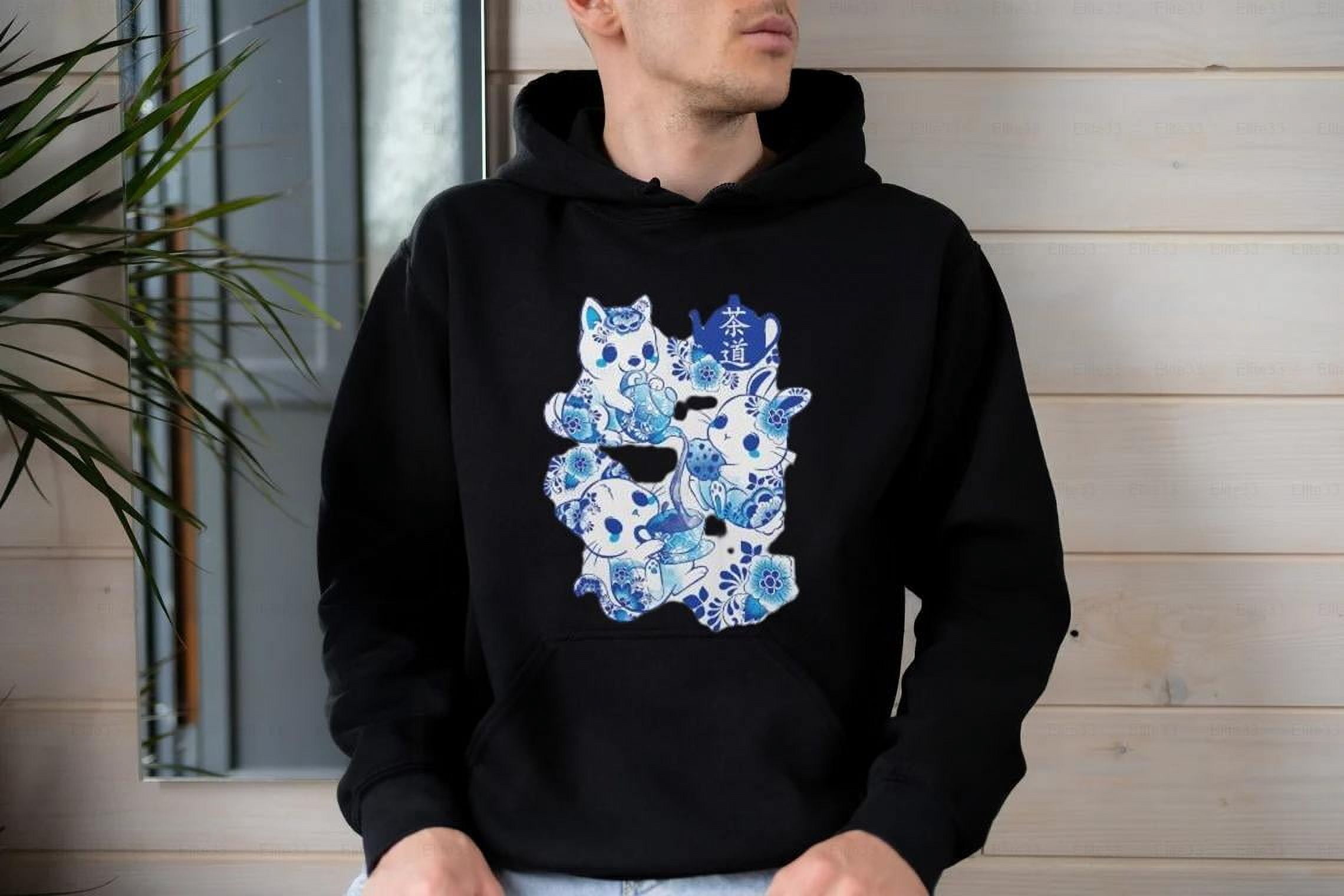 Animals Tea Ceremony T-Shirt with Whimsical Art Style, for men & women ...