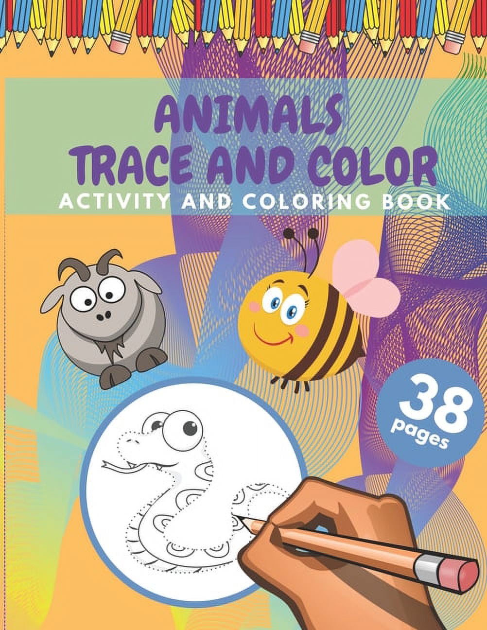 Animals Trace And Color Activity And Coloring Book: Cute Animals ...