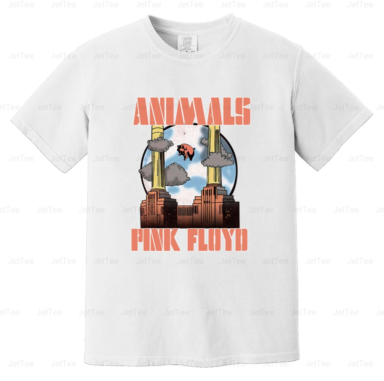 Animals Vintage Retro Prog Rock Concept Album Pigs Comfort Color T ...
