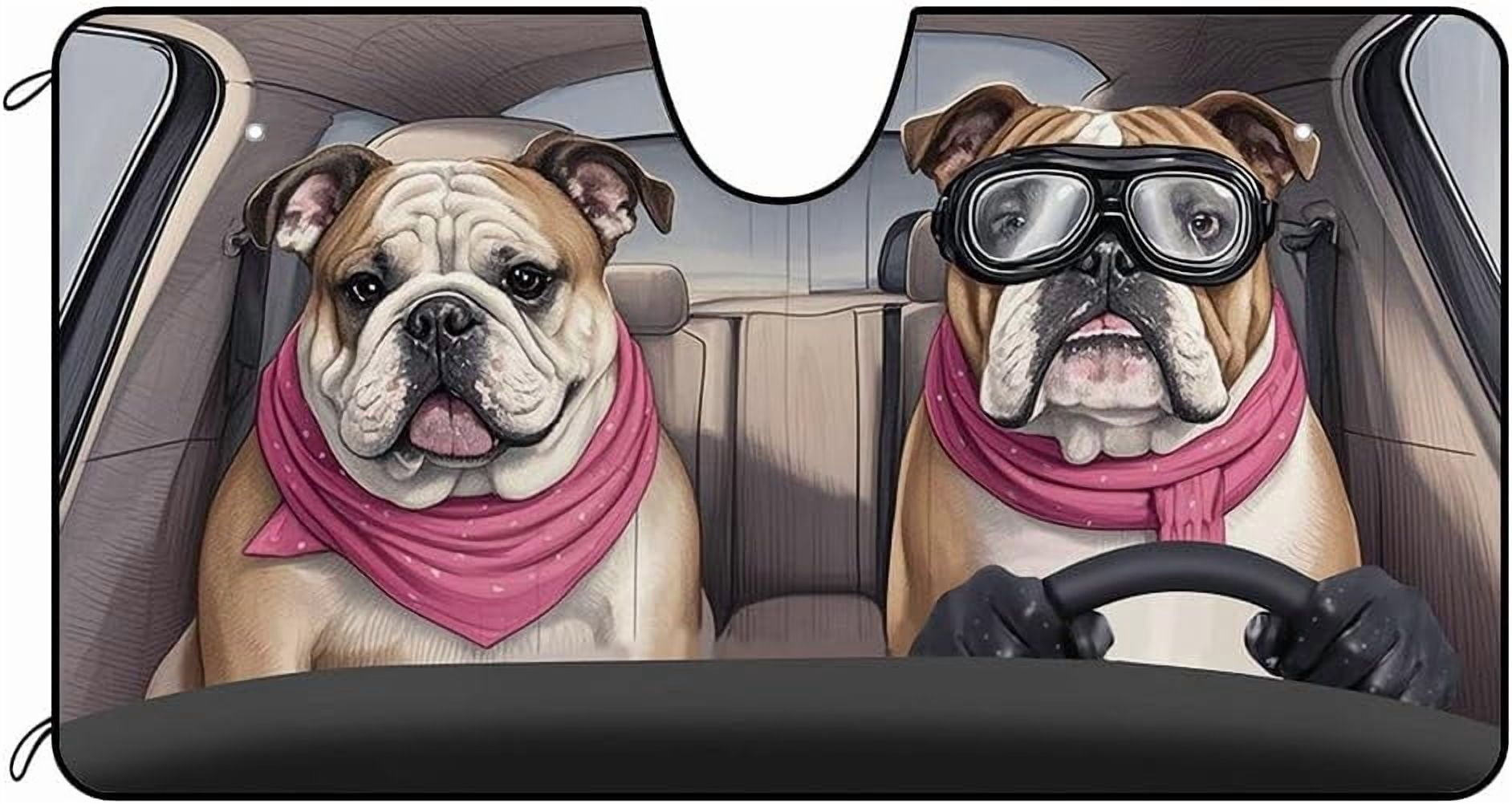 Animals Windshield Sun Shade Funny Animal Cat Dog Car Front Windows ...