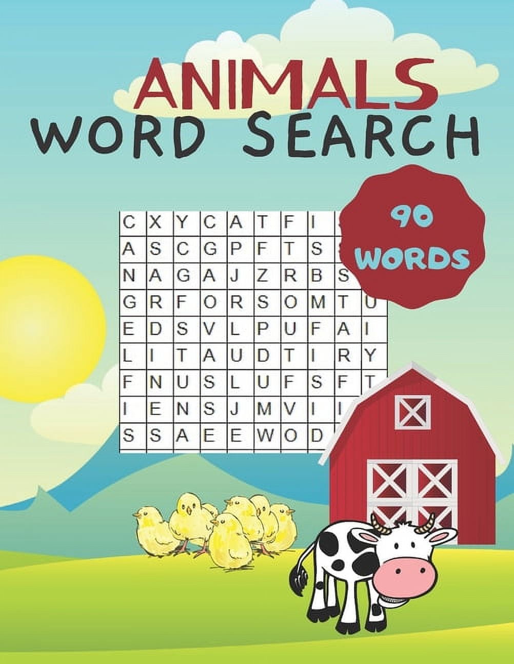 Animals Word Search: Fun and Educational Large Print Animal Word Search ...