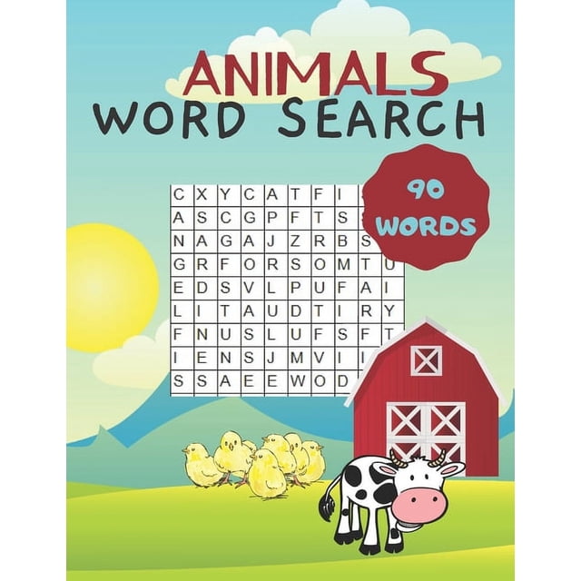 Animals Word Search: Fun and Educational Large Print Animal Word Search ...