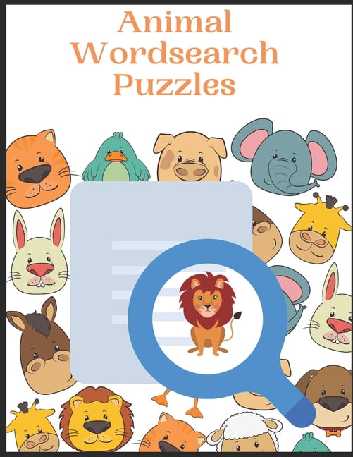 Animals Wordsearch Puzzles: Animal Word Search Books for Kids - Walmart.com
