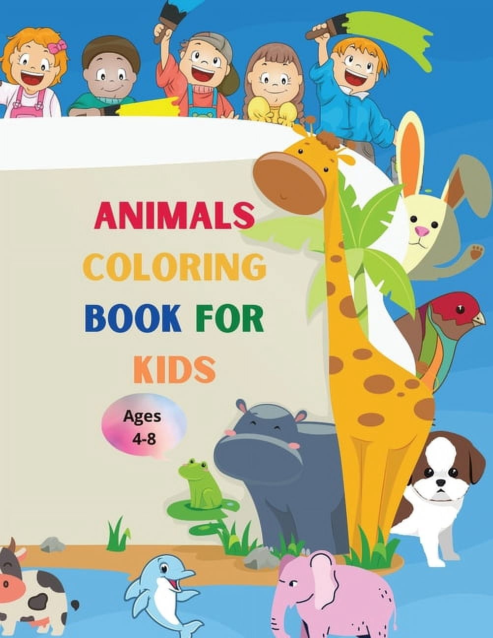 Animals coloring book for kids: Amazing Book with Easy Coloring Animals ...