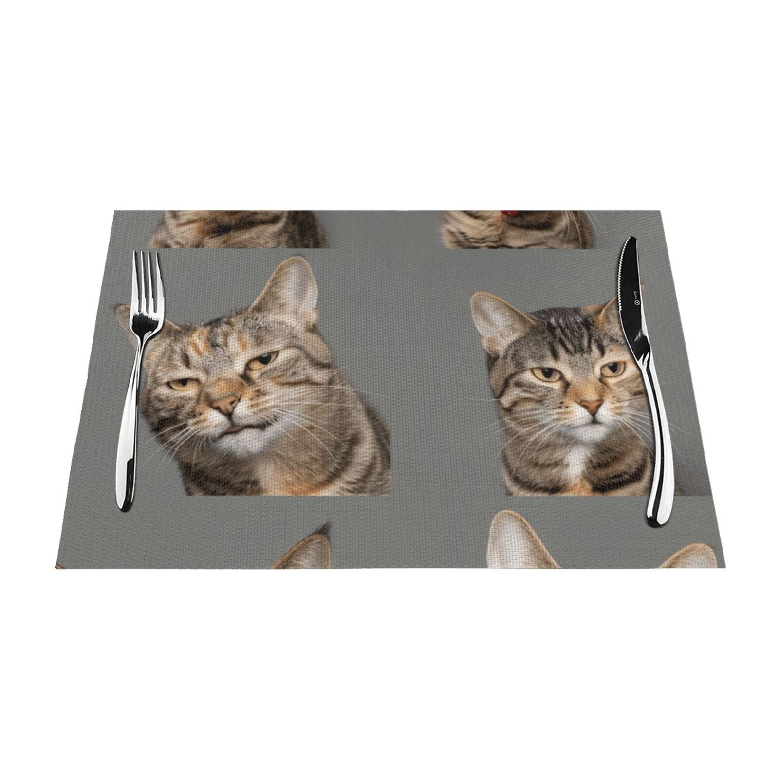 Animals are full of mat, heat-resistant dining table mat, washable PVC ...