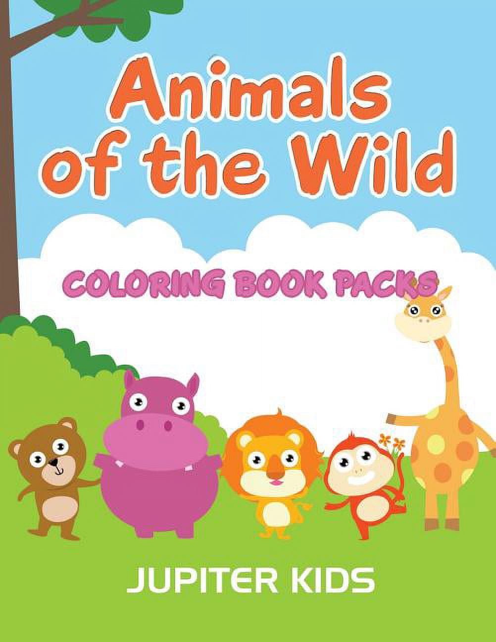 Animals of the Wild: Coloring Book Packs (Paperback) - Walmart.com