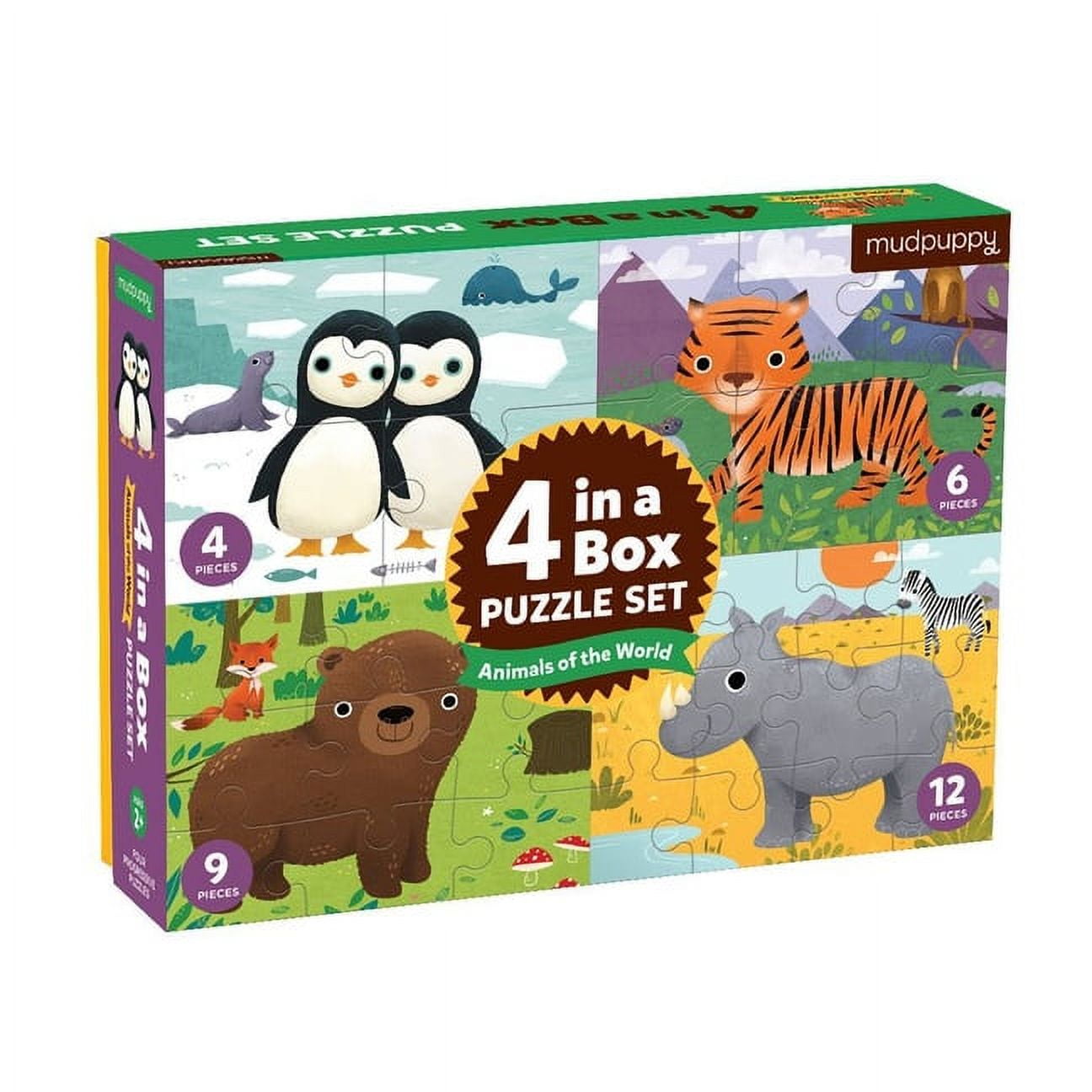 Animals of the World 4-In-A-Box Puzzle Set (Other) - Walmart.com