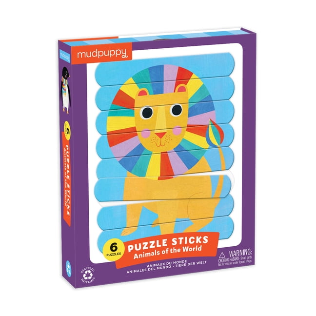 Animals of the World Puzzle Sticks (Jigsaw) - Walmart Business Supplies