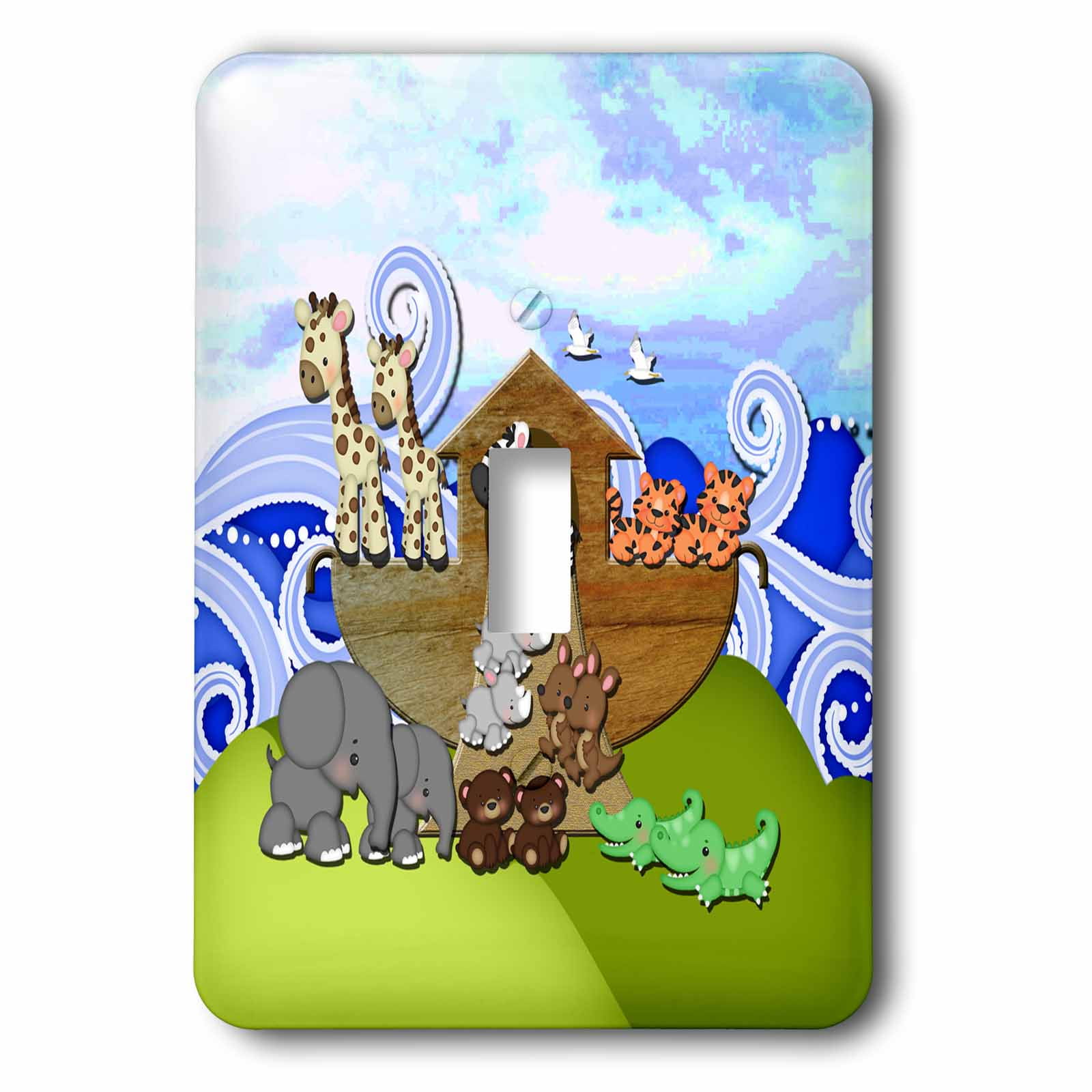 Animals on Ark single toggle switch lsp-195835-1 - Walmart.com