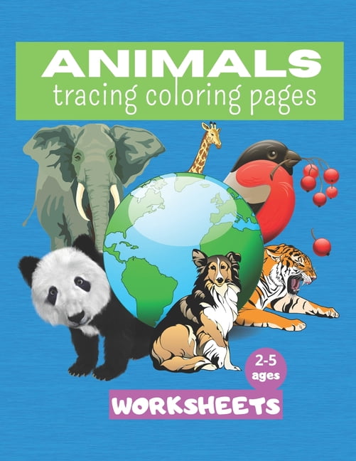 Animals tracing and coloring pages.: Children's Activity Book: 8.5 x 11 ...