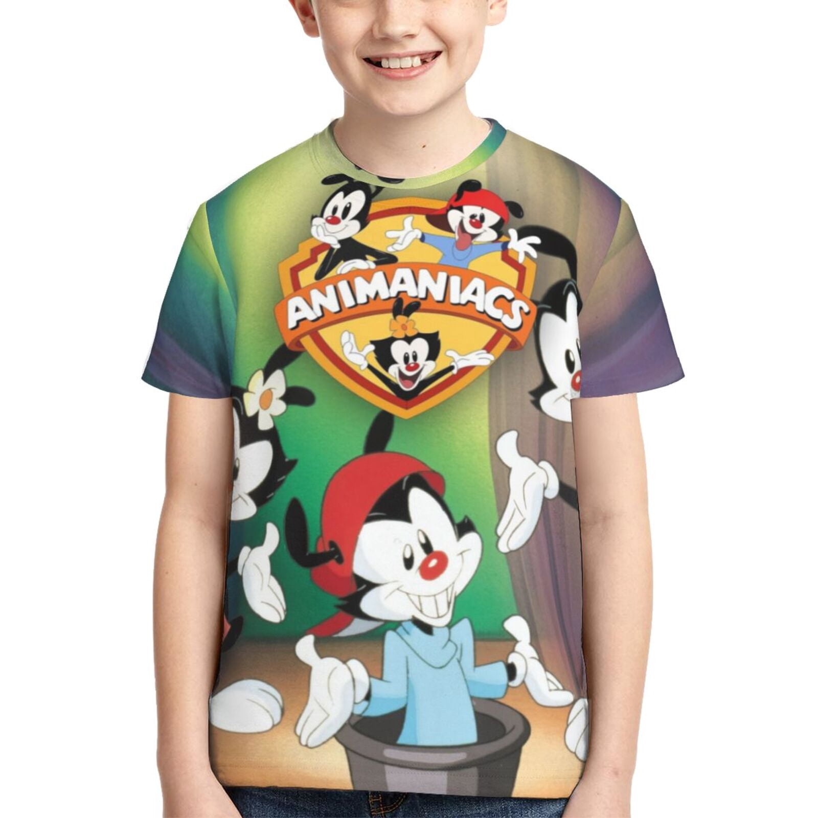 Animaniacs Boys Girls 3d Graphic Printed T-Shirt Crewneck Short Sleeve ...