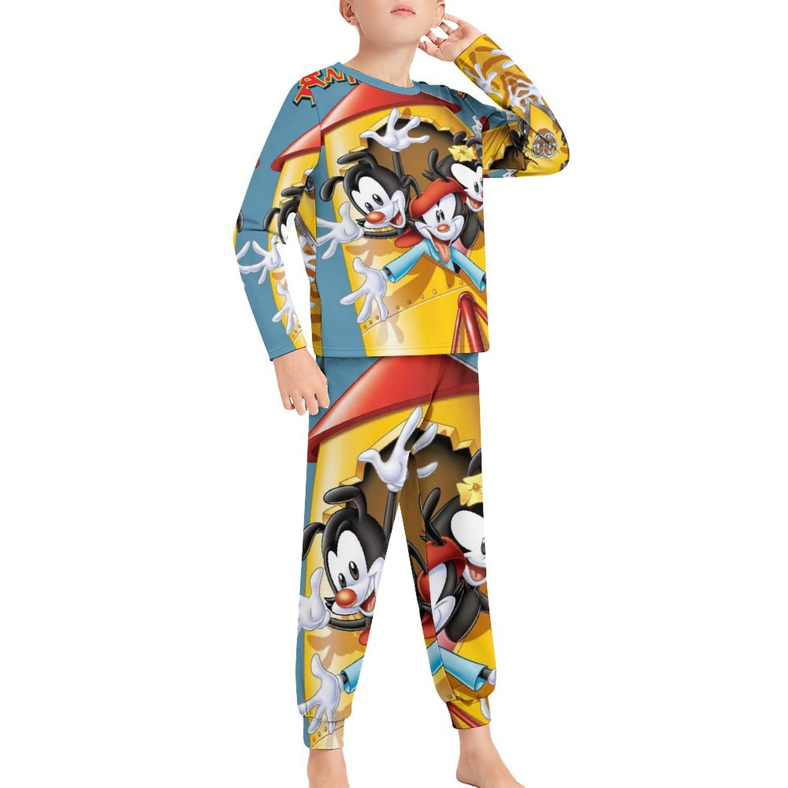 Animaniacs Ki-ds Pajamas 2 Piece Pjs Set Little Big Bo-ys Gi-rls Sleepwear - Walmart.com