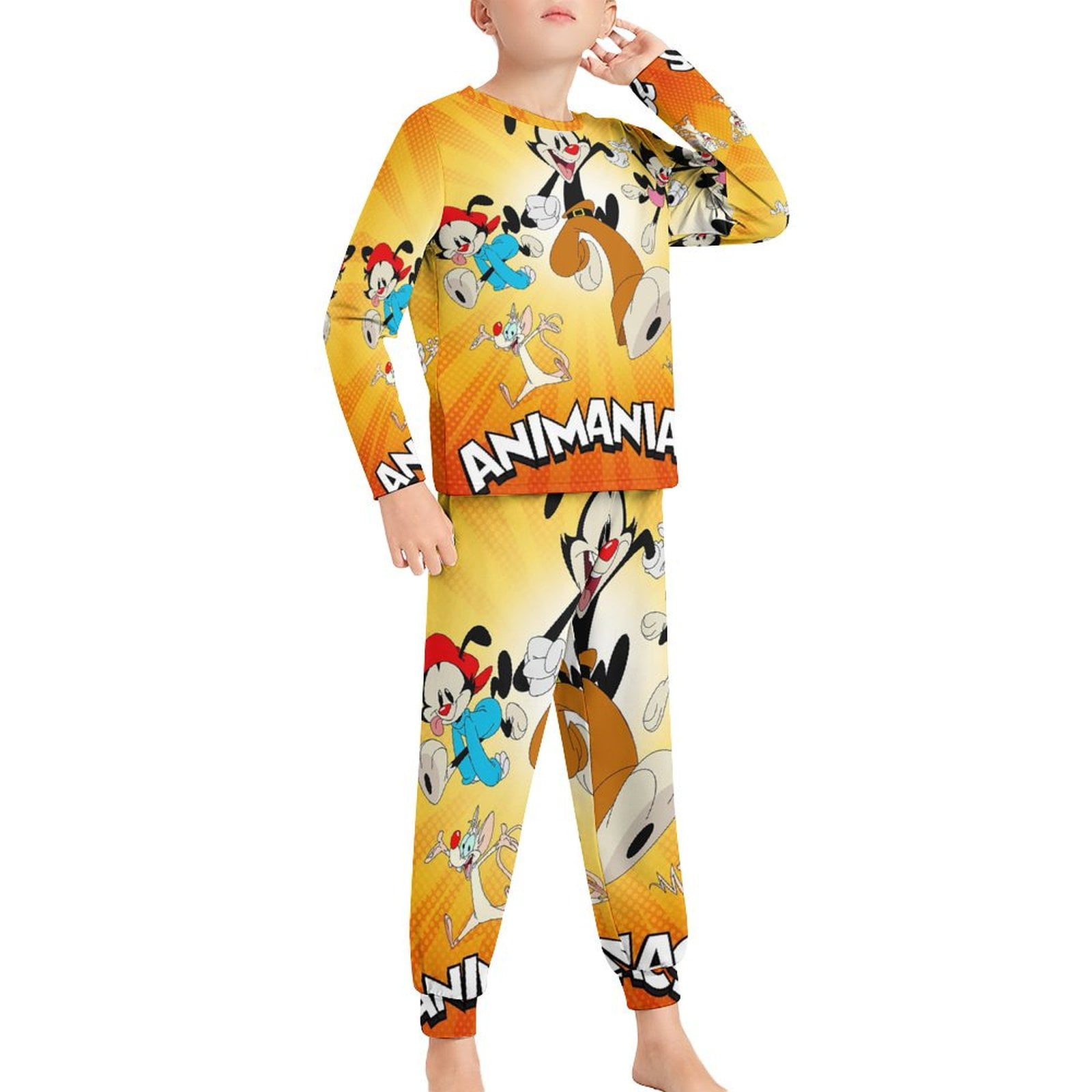 Animaniacs Ki-ds Pajamas 2 Piece Pjs Set Little Big Bo-ys Gi-rls ...