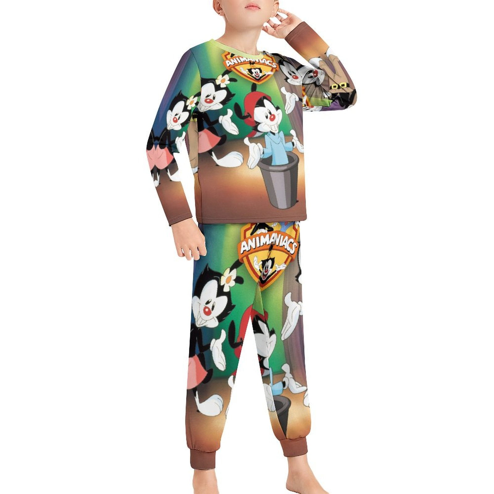 Animaniacs Ki-ds Pajamas 2 Piece Pjs Set Little Big Bo-ys Gi-rls ...