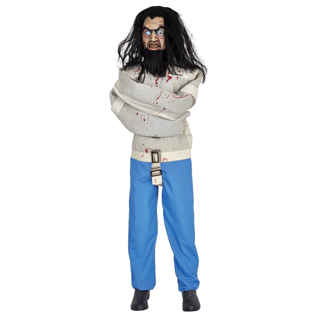 Animated Asylum Straight Jacket Prop Halloween Decoration - Walmart ...