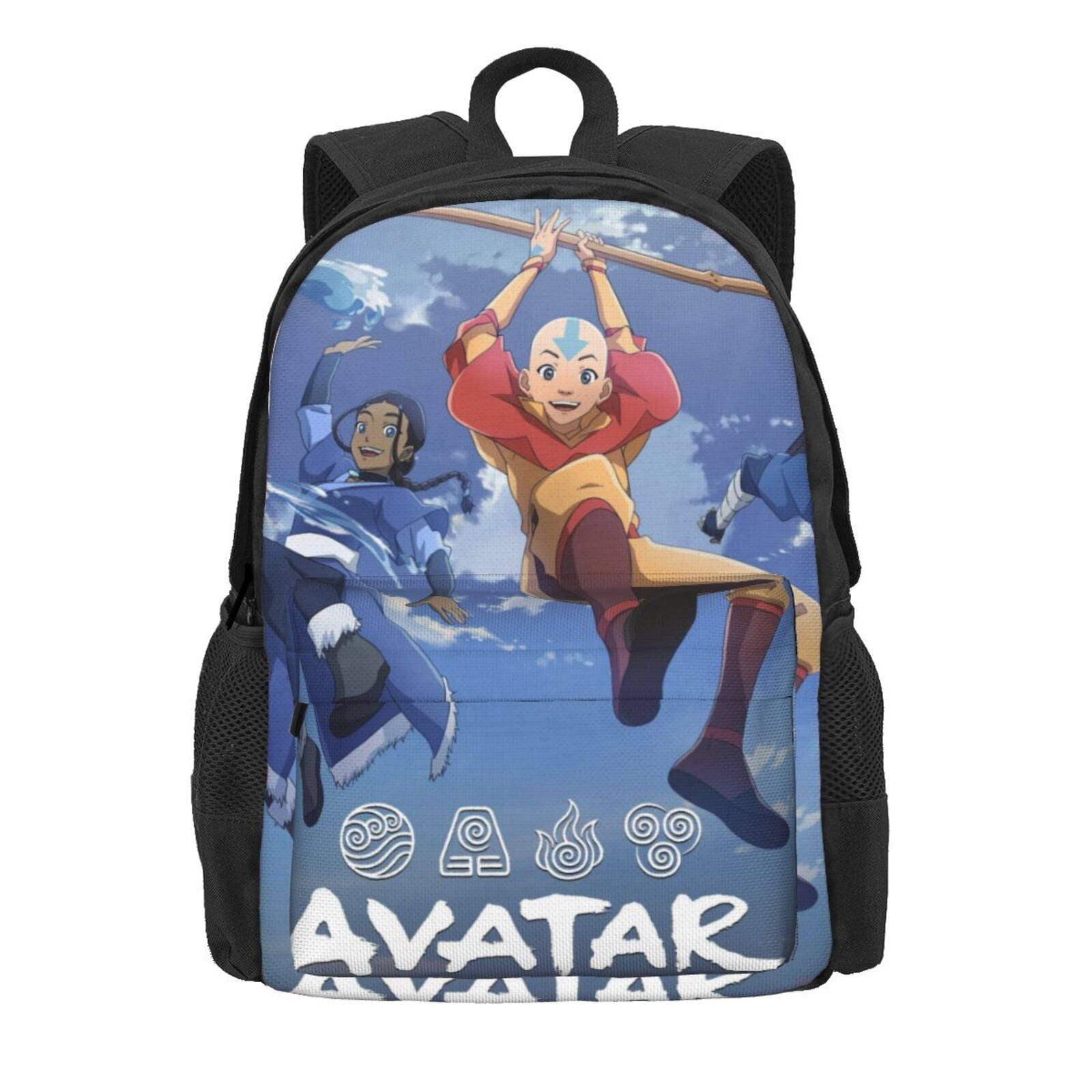 Animated Avatar The Last Airbender Backpack Adjustable Lightweight Daypack Large Capacity School ...