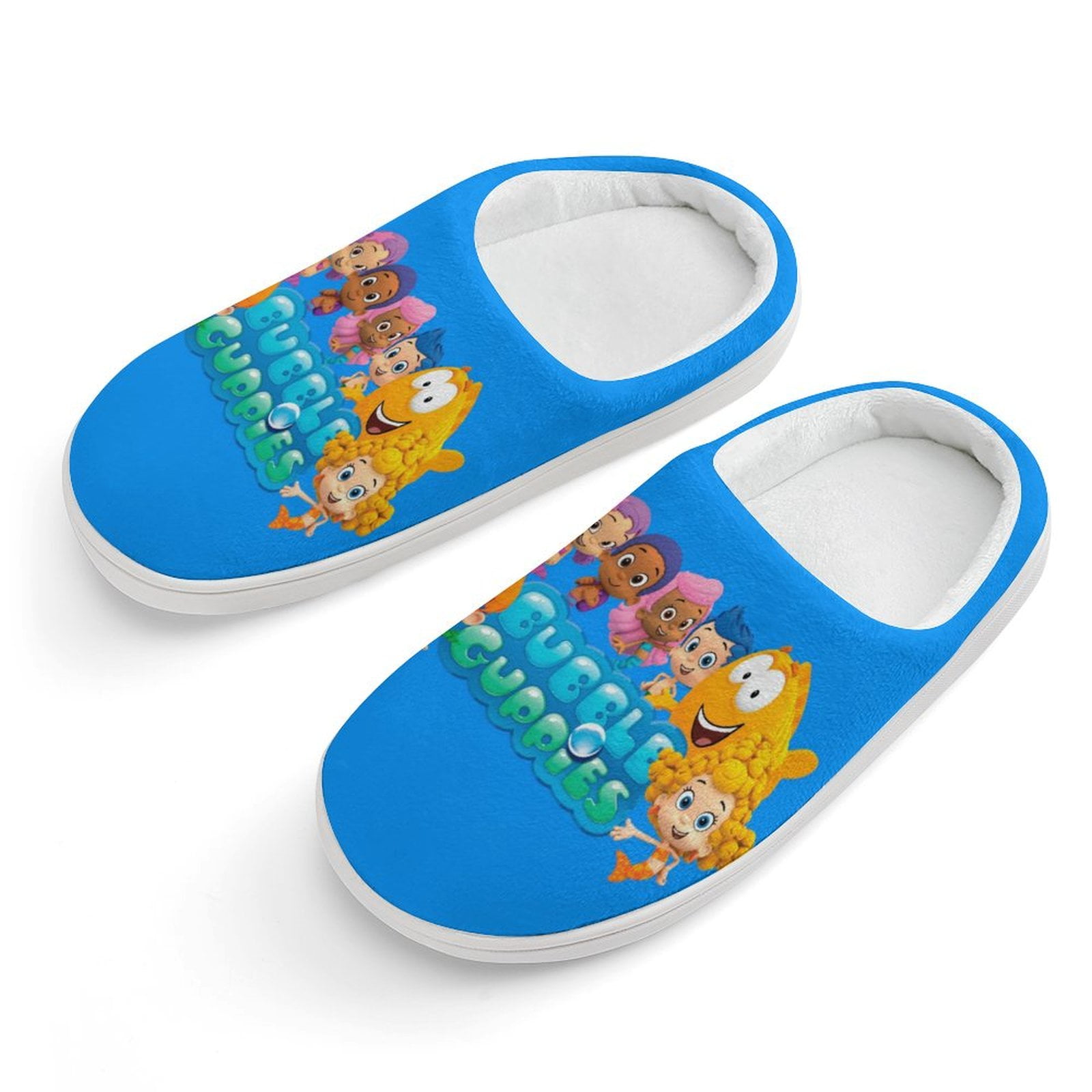 Animated Bubble Guppies Soft Plush Slippers for Boys Girls Winter Warm ...